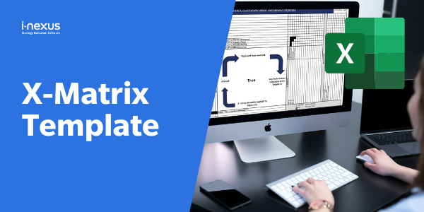 Hoshin Kanri x matrix Excel template + PDF how-to guide