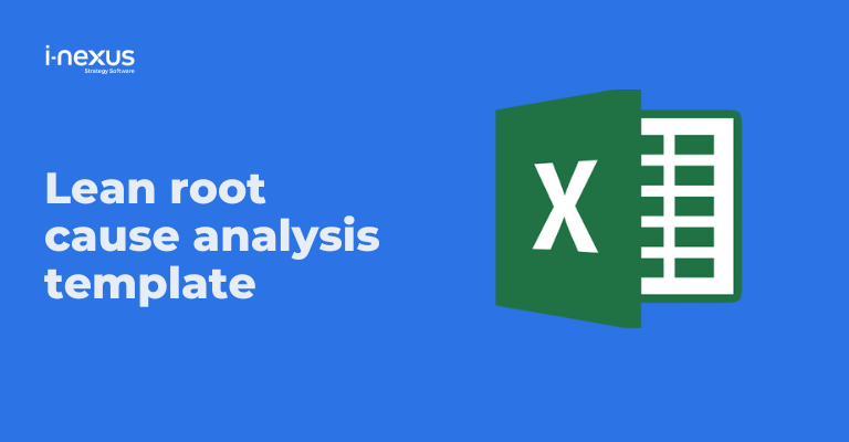 Lean root cause action plan Excel template pack